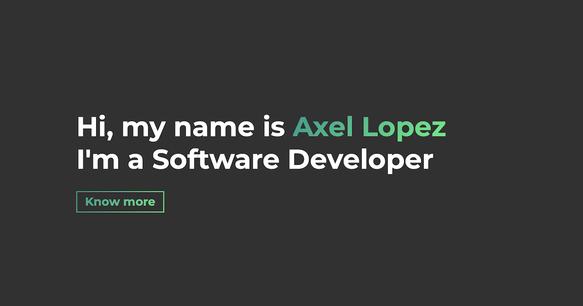 Axel | Developer